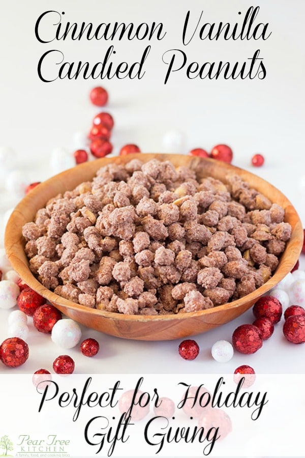 Cinnamon Vanilla Candied Peanuts | Pear Tree Kitchen
