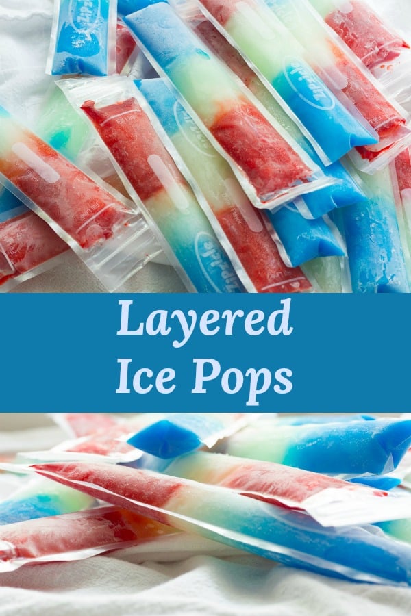 Patriotic Red and Blue Freezer Pops | Pear Tree Kitchen