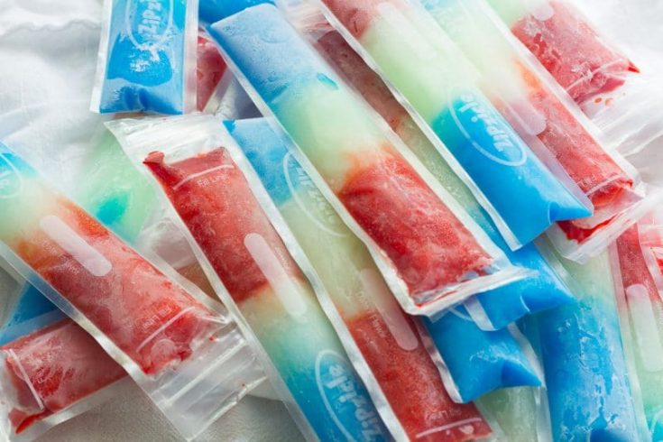 Patriotic Red and Blue Freezer Pops - Pear Tree Kitchen