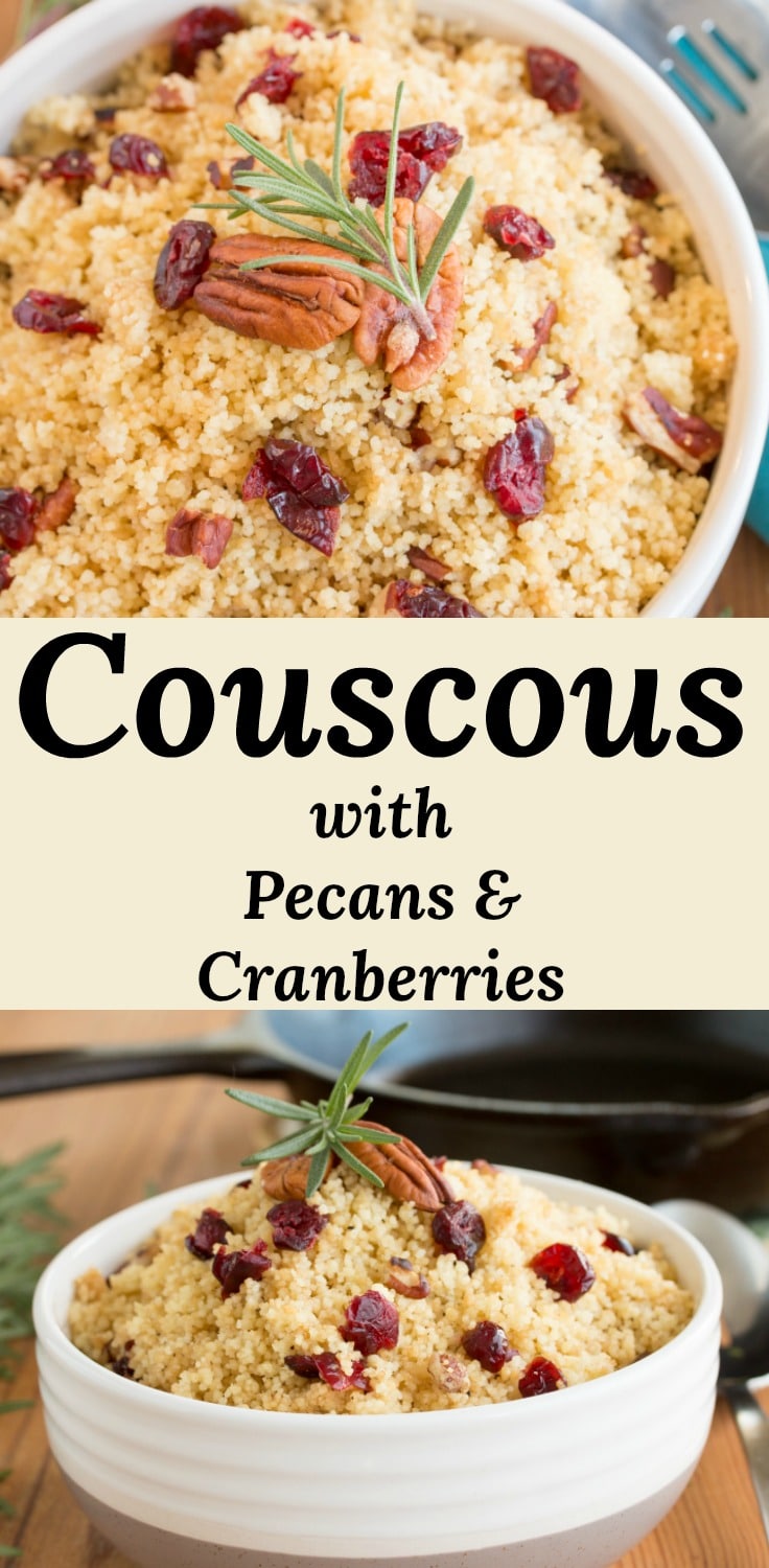 Couscous with Pecans and Cranberries - Pear Tree Kitchen