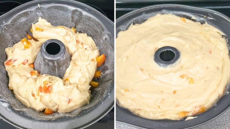 Peach Cobbler Pound Cake - Pear Tree Kitchen