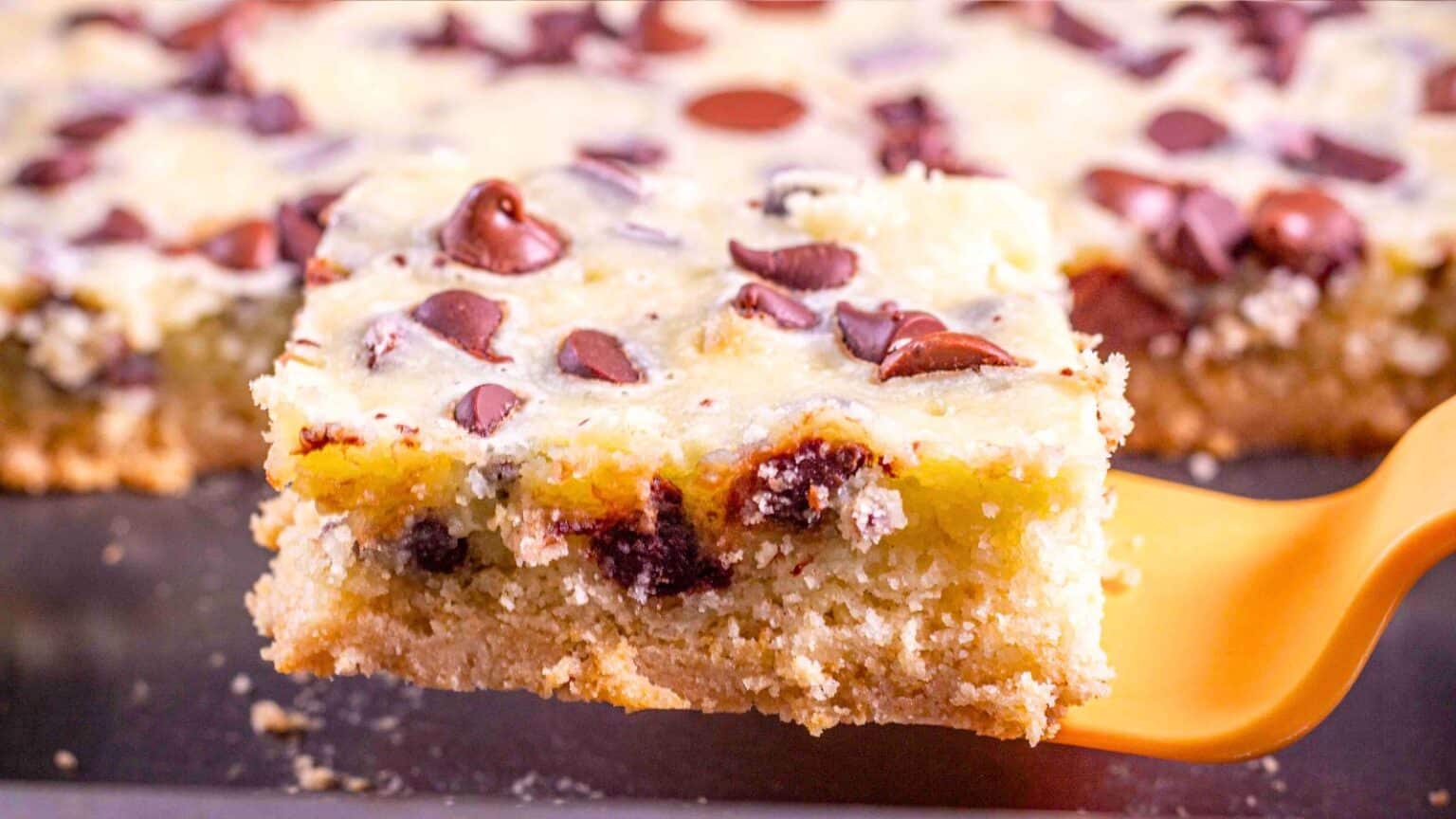 Chocolate Chip Gooey Bars - Pear Tree Kitchen